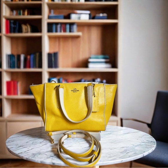 Coach | Bags | Coach Mini Crosby Carryall In Coloryellow | Poshmark